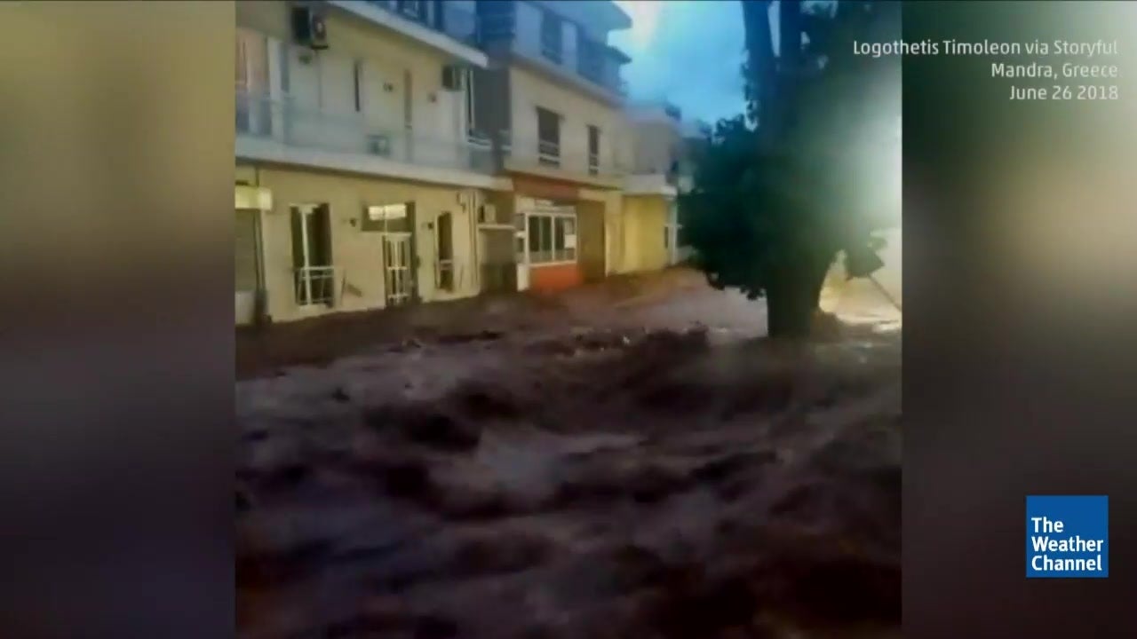 Major Flash Flooding Hits Athens Suburb in Greece - Videos from The ...