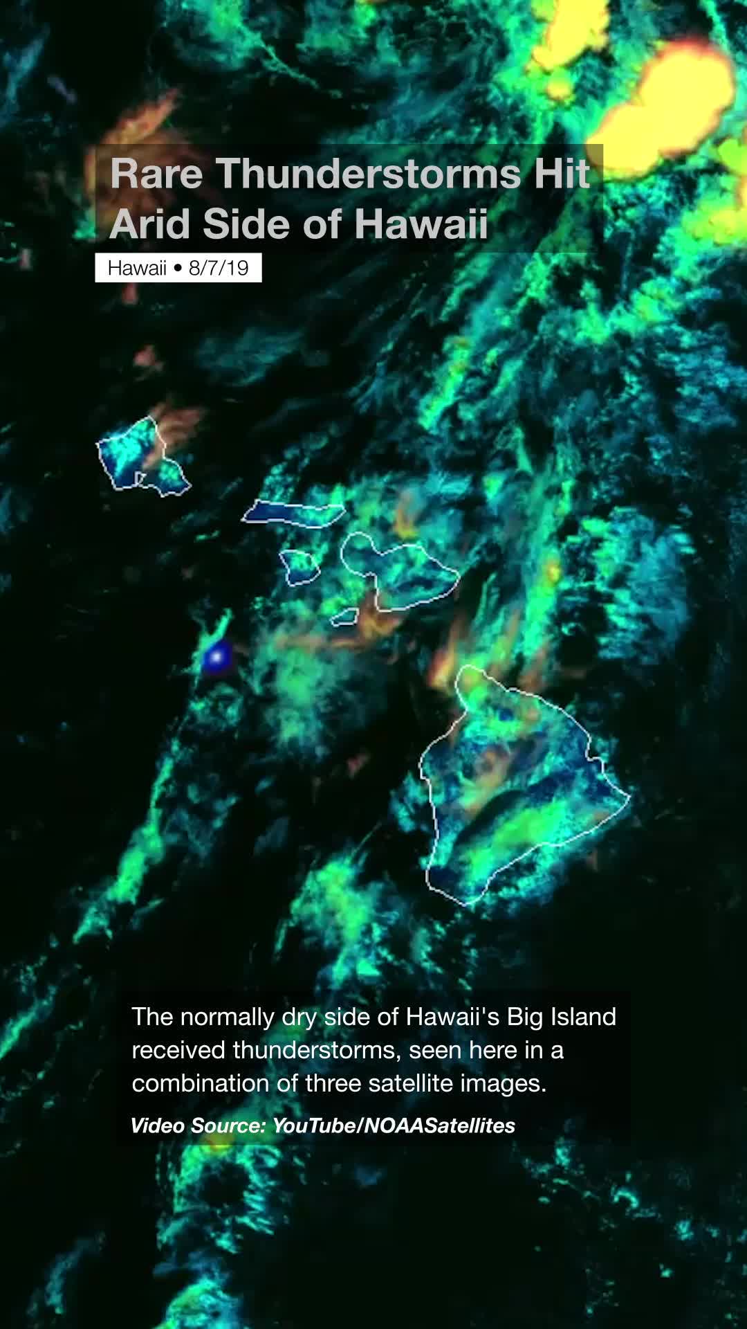 Rare Thunderstorms Hit Arid Side of Hawaii 2 - Videos from The Weather ...