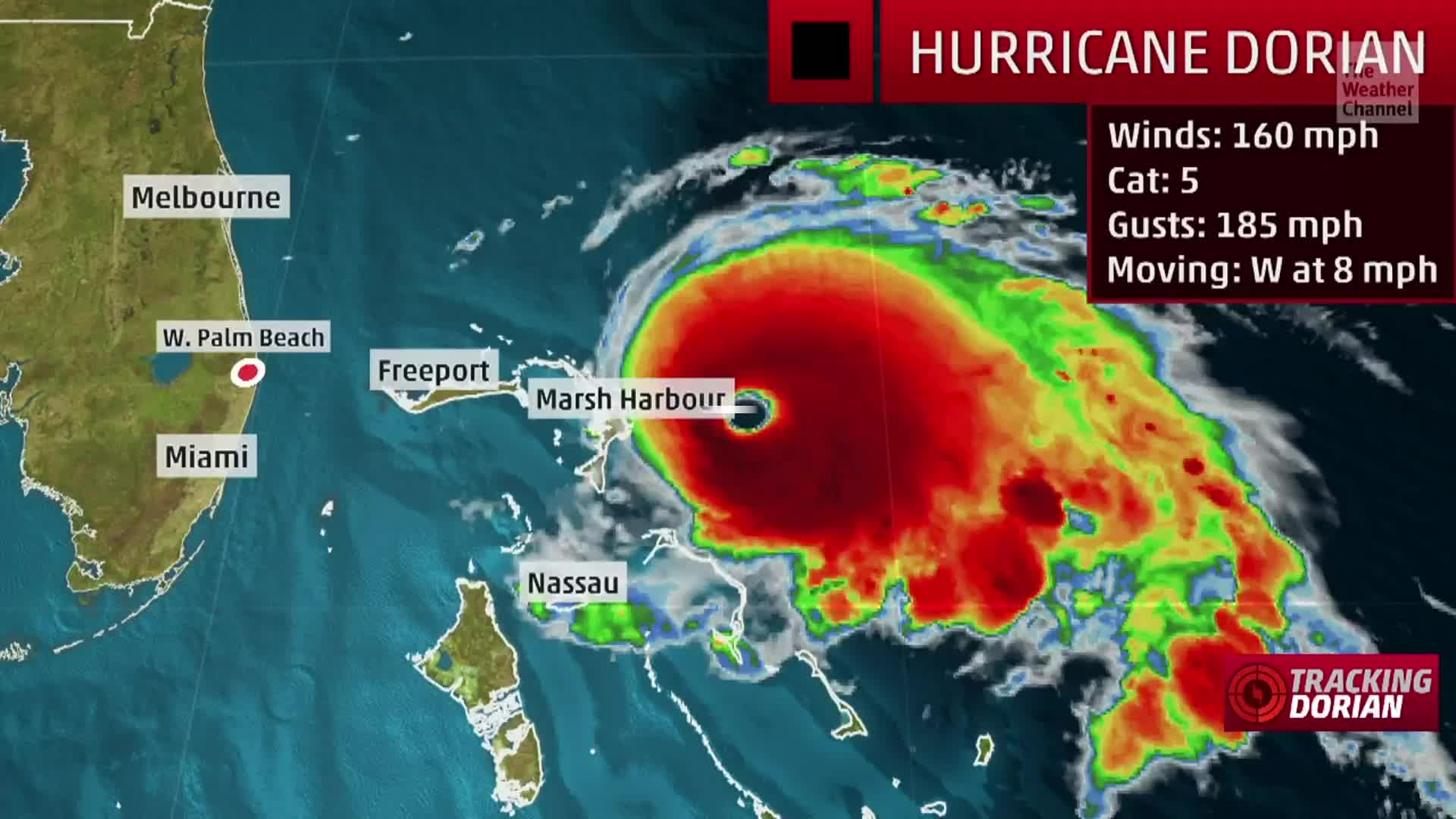 Huracán Dorian comienza a moverse sobre Bahamas - Videos de The Weather ...