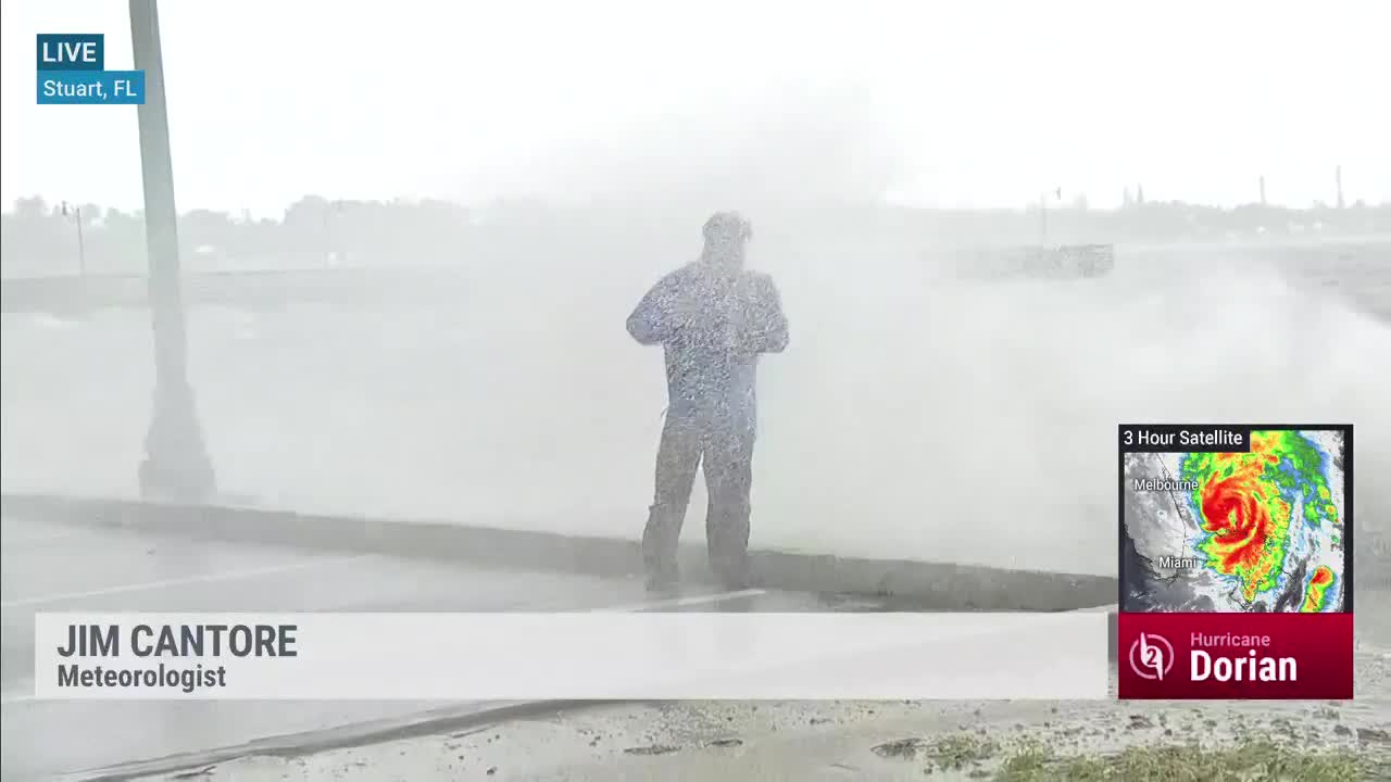 Jim Cantore Getting Hit By Big Waves from Hurricane Dorian | The ... Jim Cantore Getting Hit By Big Waves from Hurricane Dorian | The ...