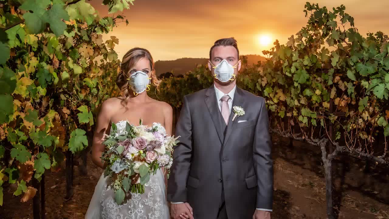 Wildfire Crashes Couple’s Wedding - Videos from The Weather Channel