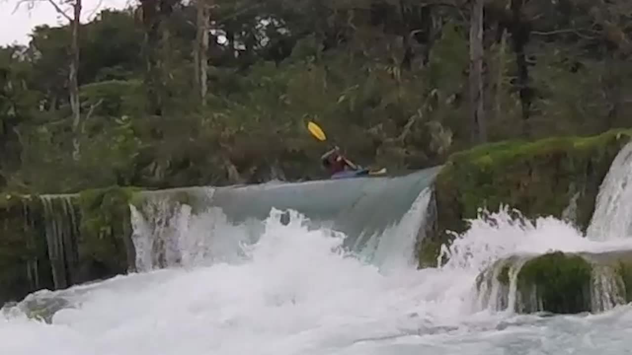 Unlucky Kayaker Gets Stuck Going Down Waterfall - Videos from The ...