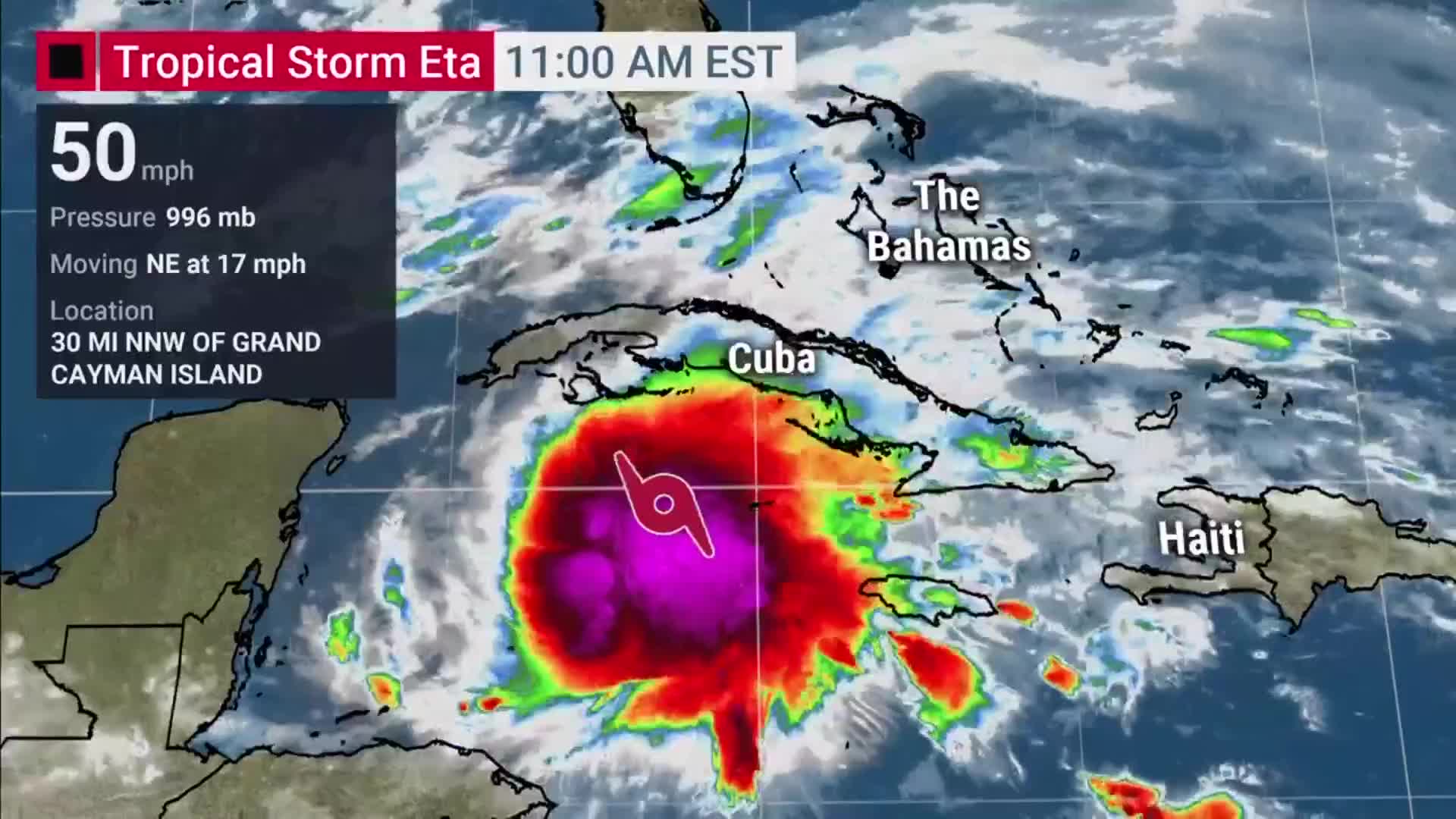 Tropic Storm Eta Gains Strength as it Moves Towards Florida - Videos ...