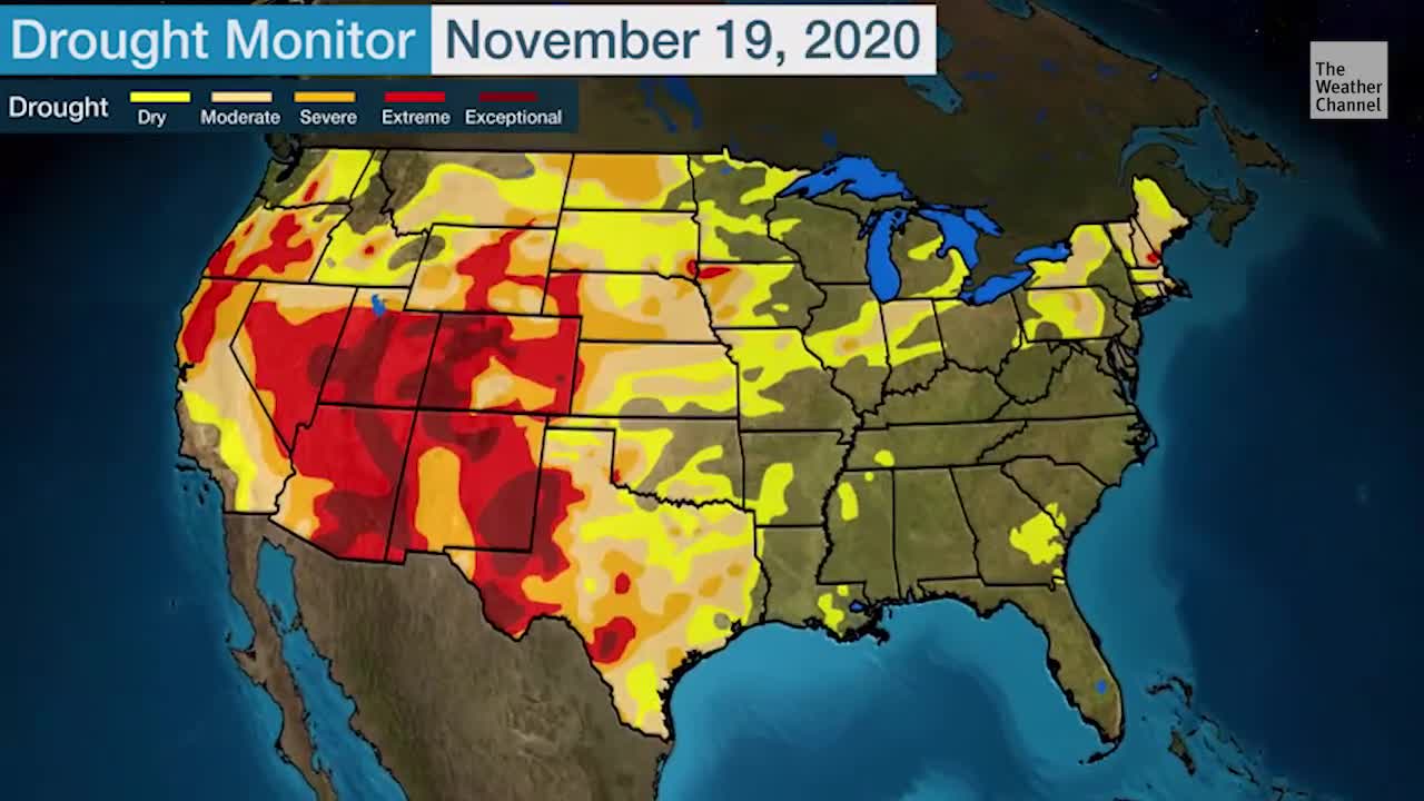 U.S. Drought Worst Since 2013 - Videos from The Weather Channel