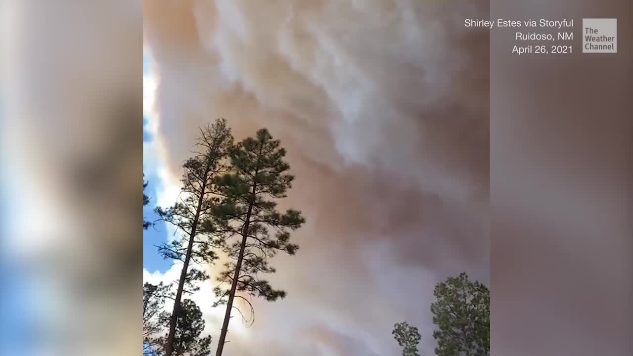 New Mexico Wildfire Nearly Doubles in Size - Videos from The Weather ...