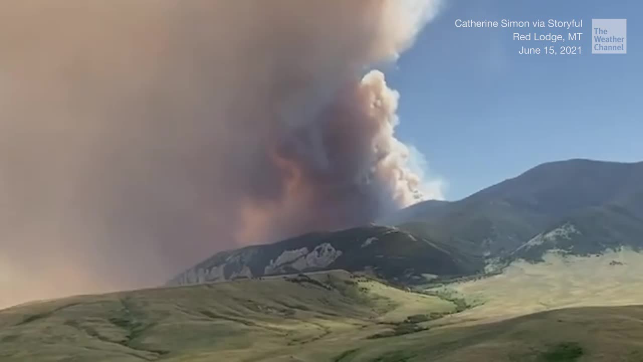 Montana Wildfires Explode in Hot, Dry Conditions - Videos from The ...