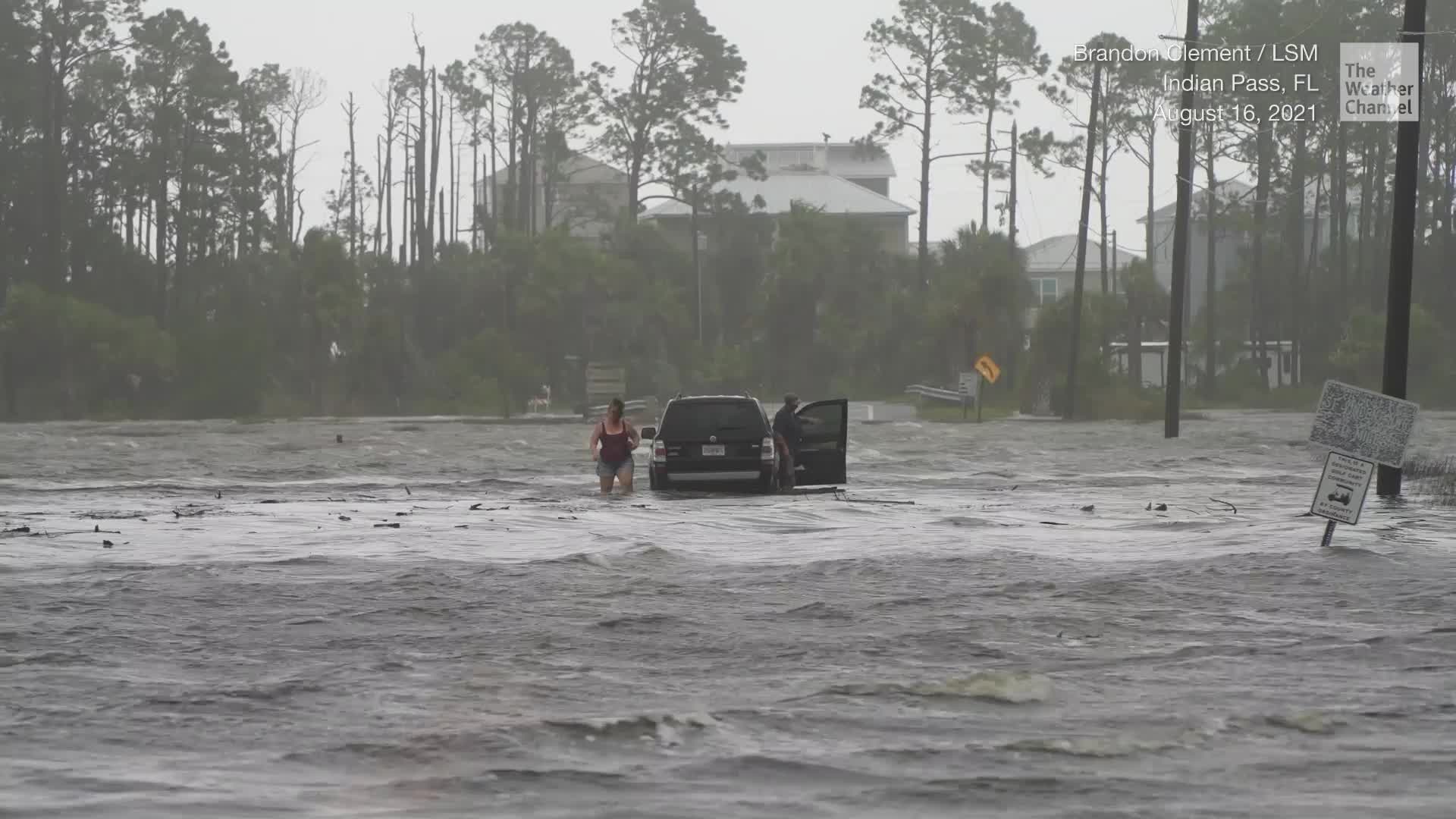 Tropical Storm Fred Damages Homes, Thousands Without Power - Videos ...