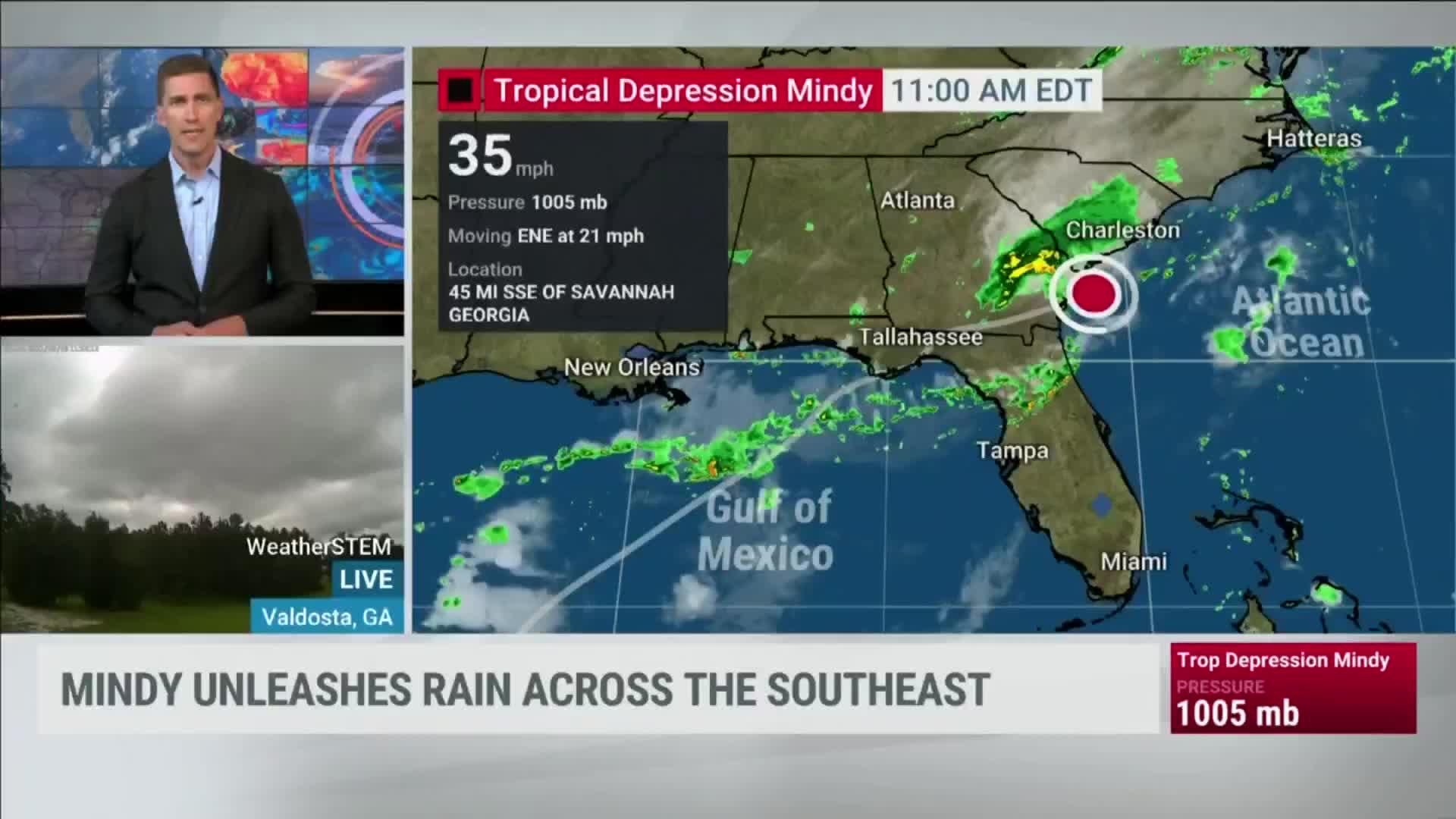 Mindy Continues to Bring Rain to Parts of the Southeast - Videos from ...