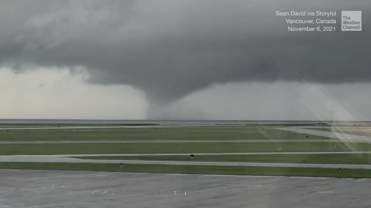 Large Waterspout Whirls Near Airport - Videos from The Weather Channel