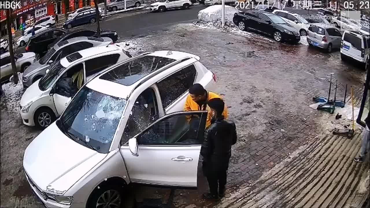 Watch Falling Icicle Ruin Man’s Day - Videos from The Weather Channel