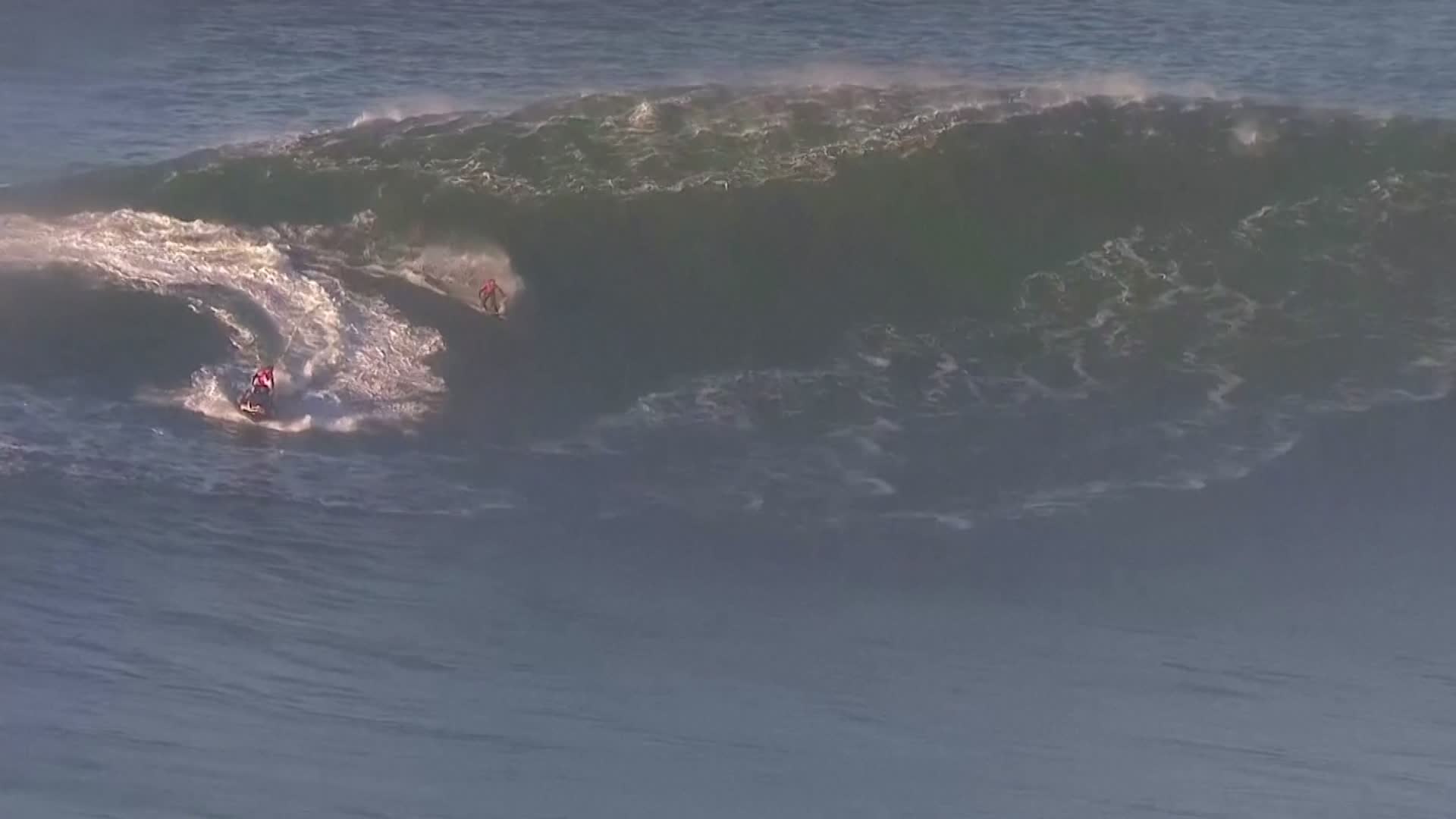 Surfers Ride Jaw-Dropping Waves in Portugal - Videos from The Weather ...