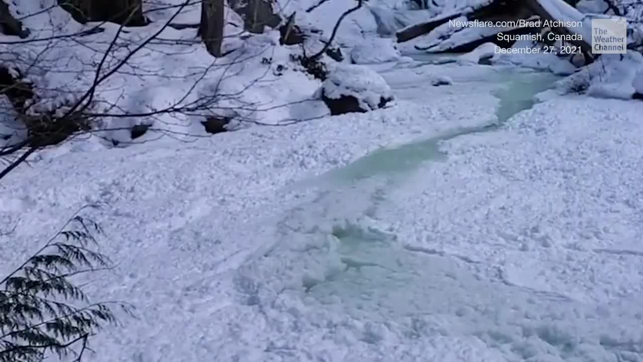 Watch Stream Freeze in Mere Seconds - Videos from The Weather Channel