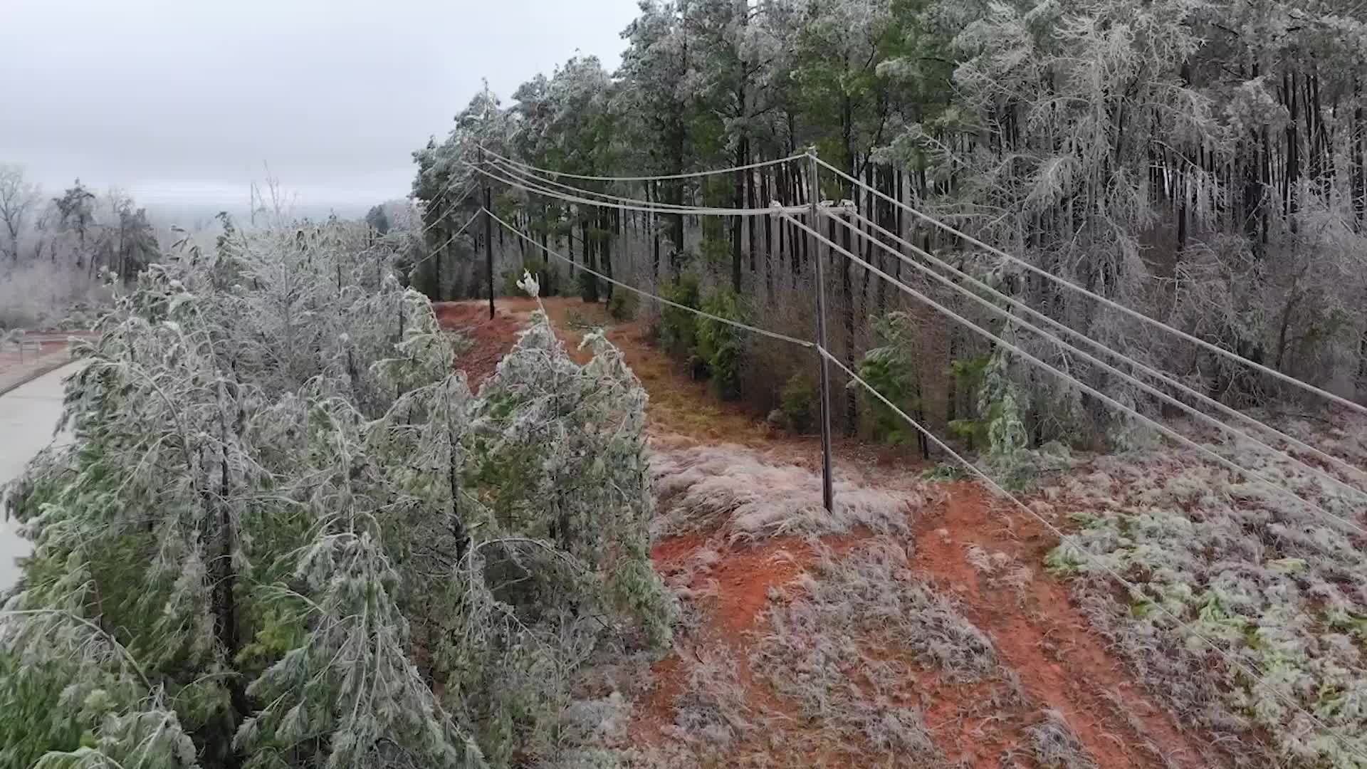 Bird's Eye View of Winter Storm Izzy's Icy Grip - Videos from The ...