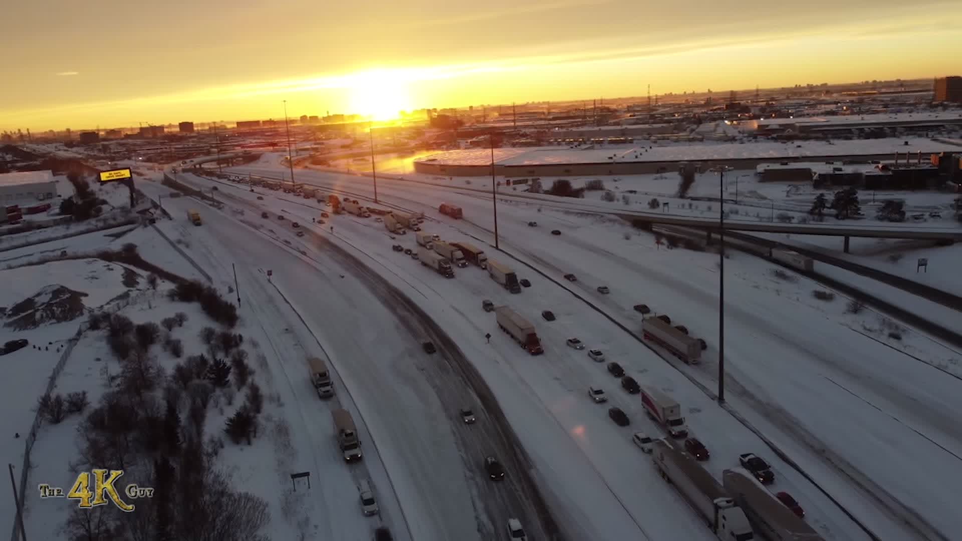 Drivers Stranded in Snow in for More than 10 Hours - Videos from The ...