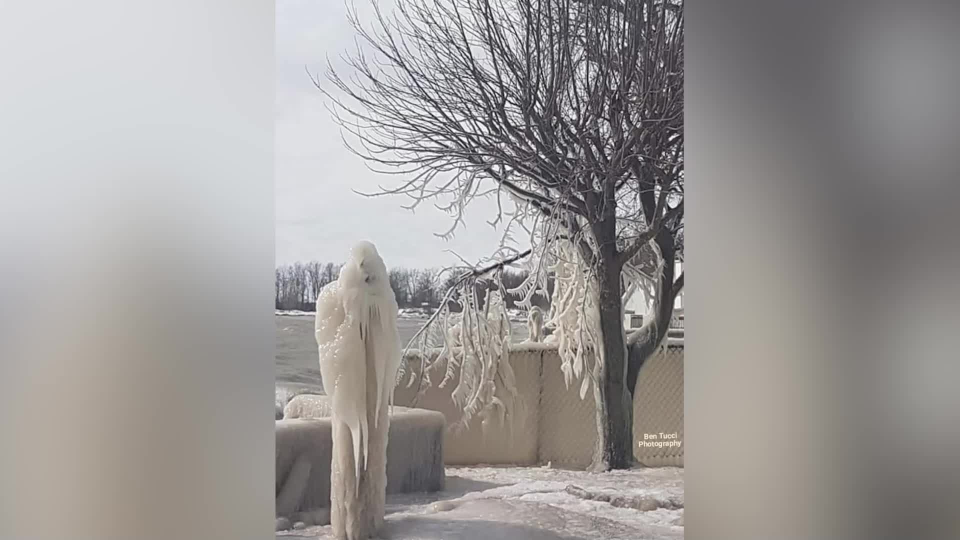 Man Finds Creepy Ice Formations Outside Home - Videos from The Weather ...