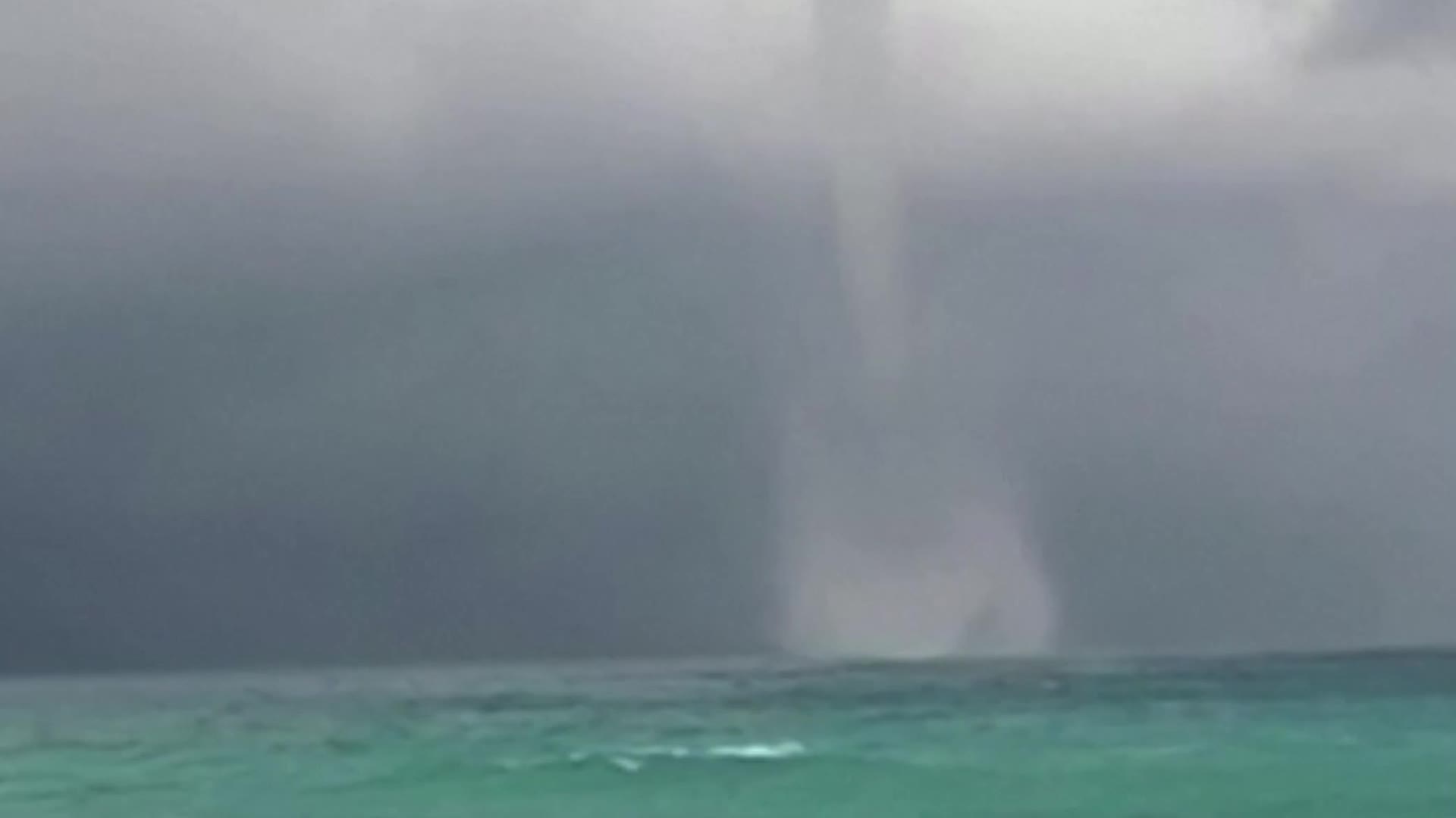Ominous Waterspout Moves onto Land, Causing Damage in Capital City ...