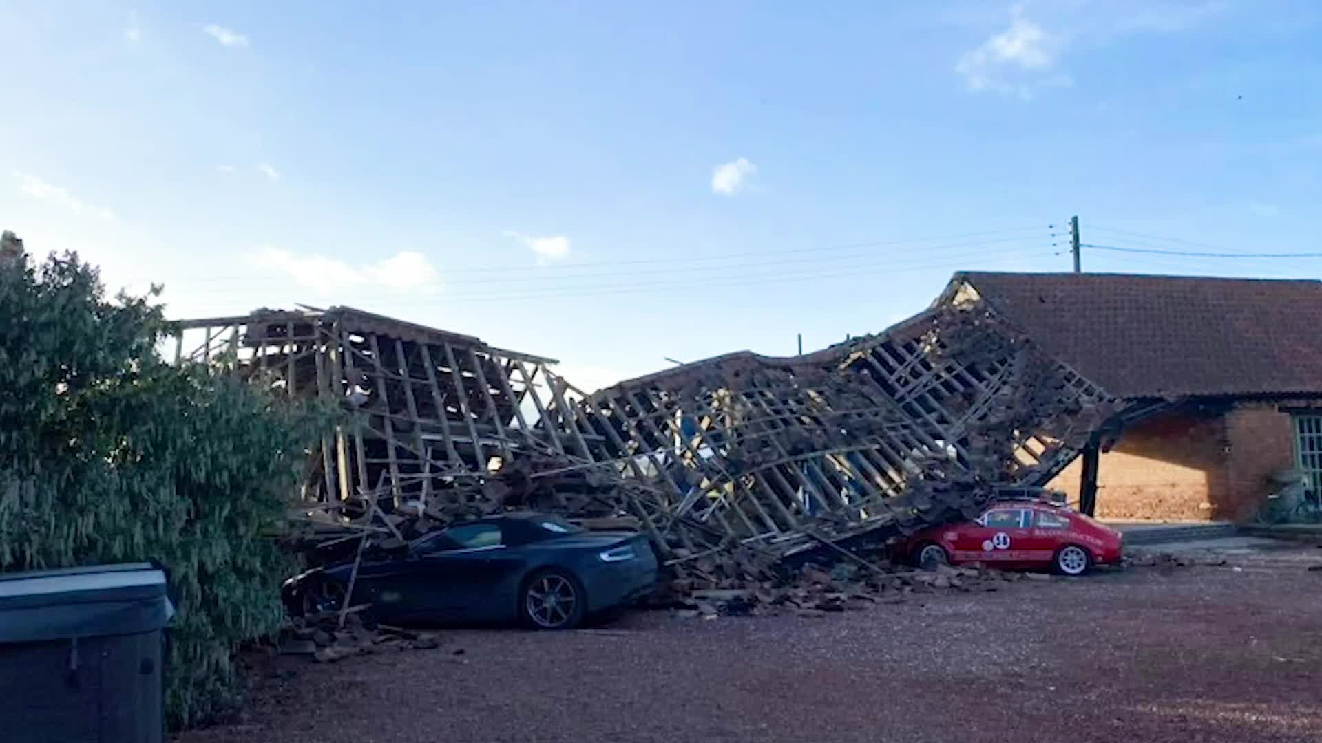 $700k Classic Car Collection Badly Damaged by Storm - Videos from The ...