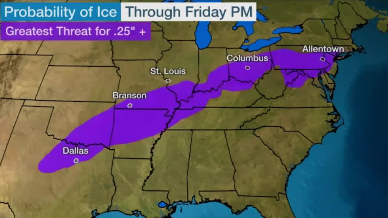 Extensive Ice Risk Explained - Videos from The Weather Channel