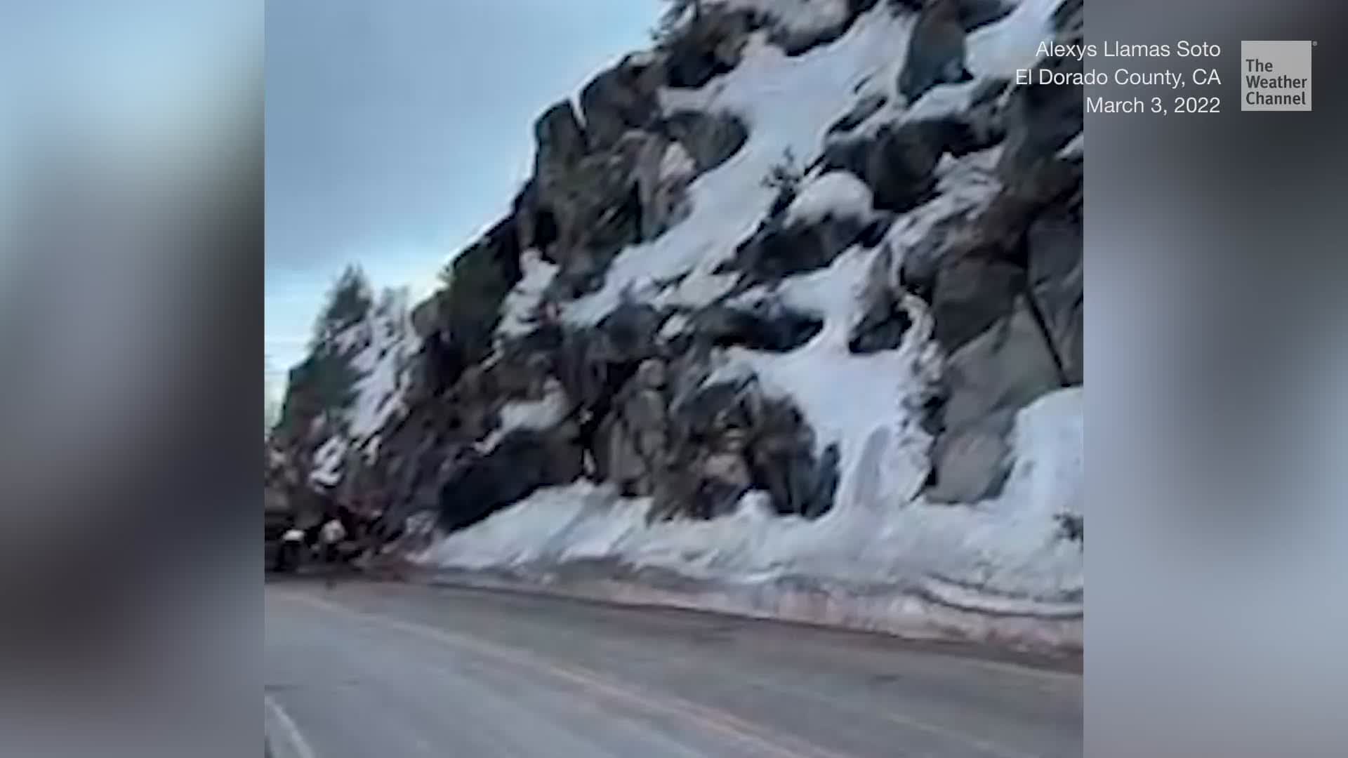 Highway-Blocking Boulder Blown to Smithereens - Videos from The Weather ...