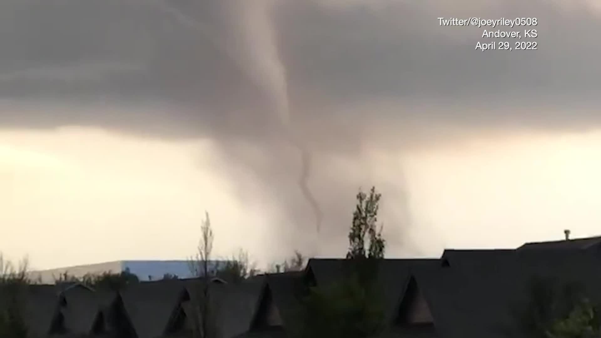 Tornado Touches Down East of Wichita, Kansas - Videos from The Weather ...