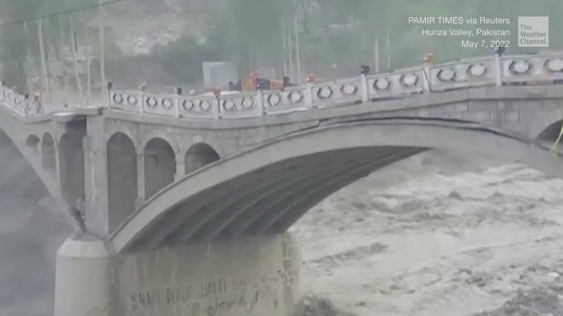 Watch as Bridge Disintegrates in Flood - Videos from The Weather Channel