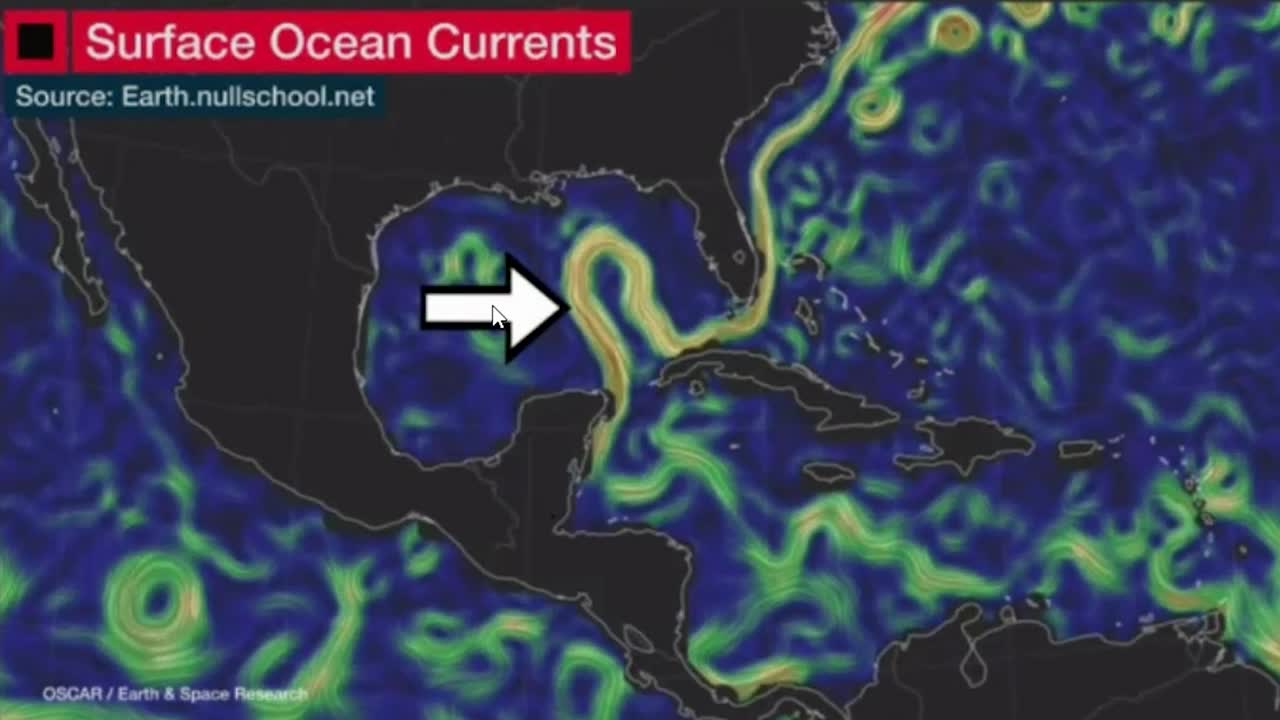 Watching Warmer Than Average Loop Current in Gulf of Mexico - Videos ...