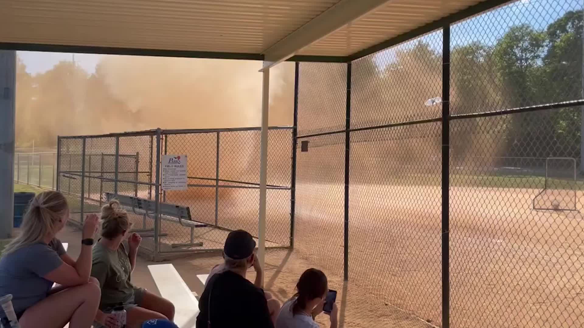 Dust Devil On The Baseball Diamond - Videos from The Weather Channel