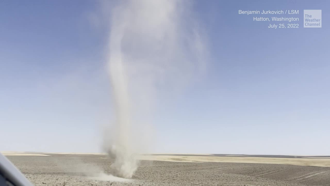 Not One, But Two Dust Devils - Videos from The Weather Channel