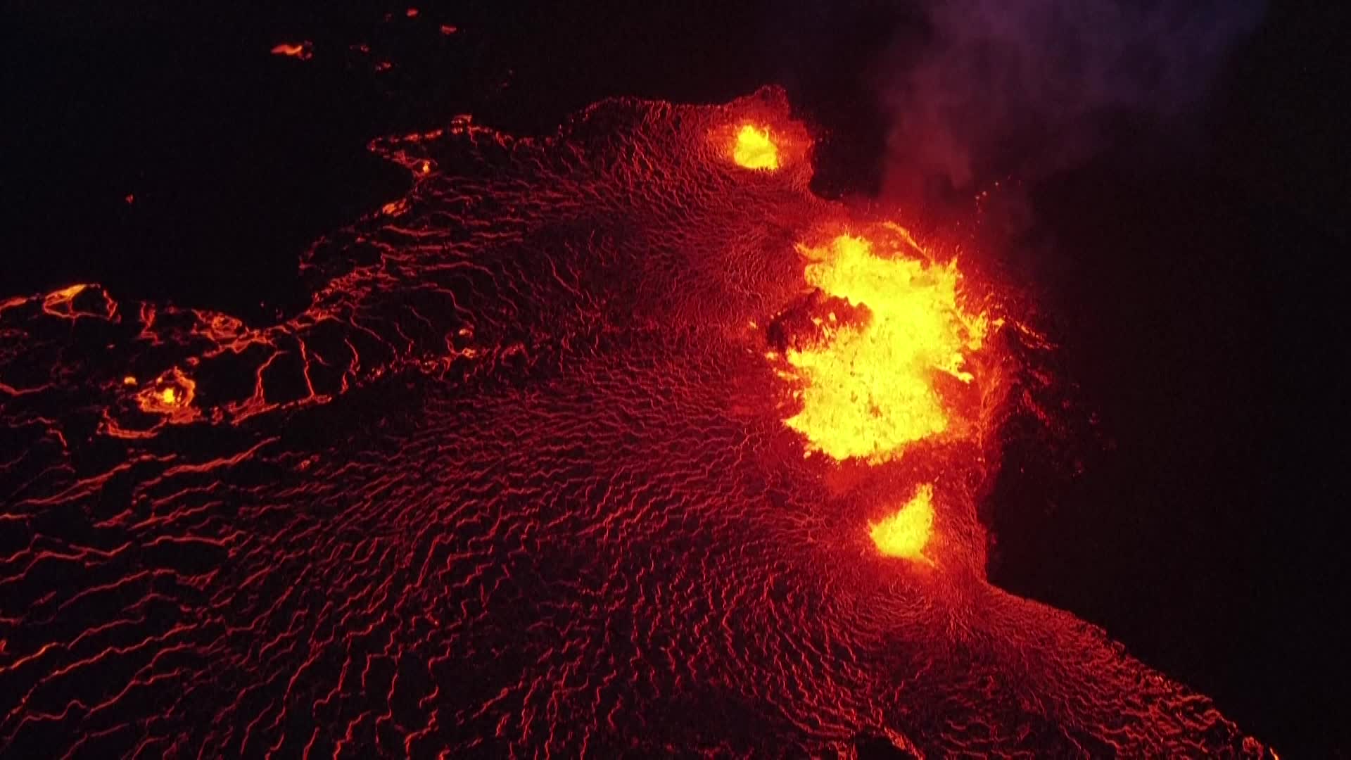 Lava Spews From Volcano Near Reykjavik - Videos from The Weather Channel