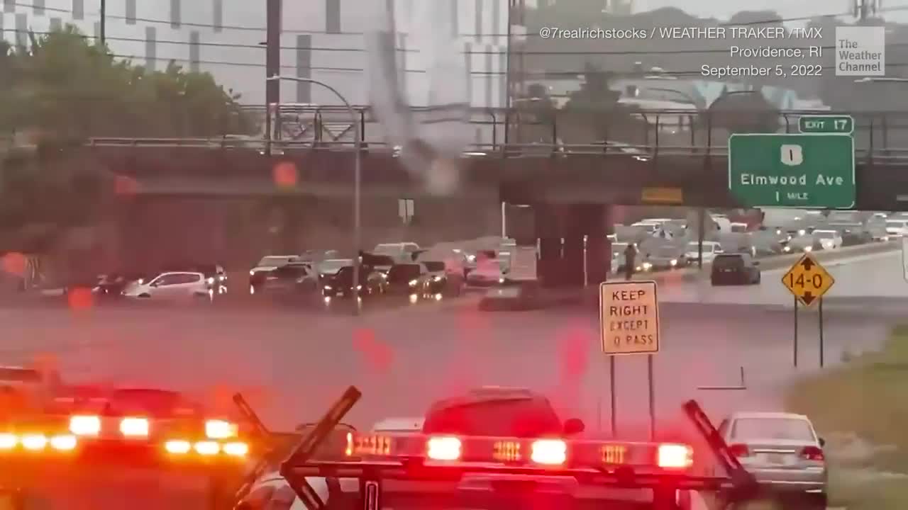 Building Collapses In Rhode Island Flooding - Videos from The Weather ...