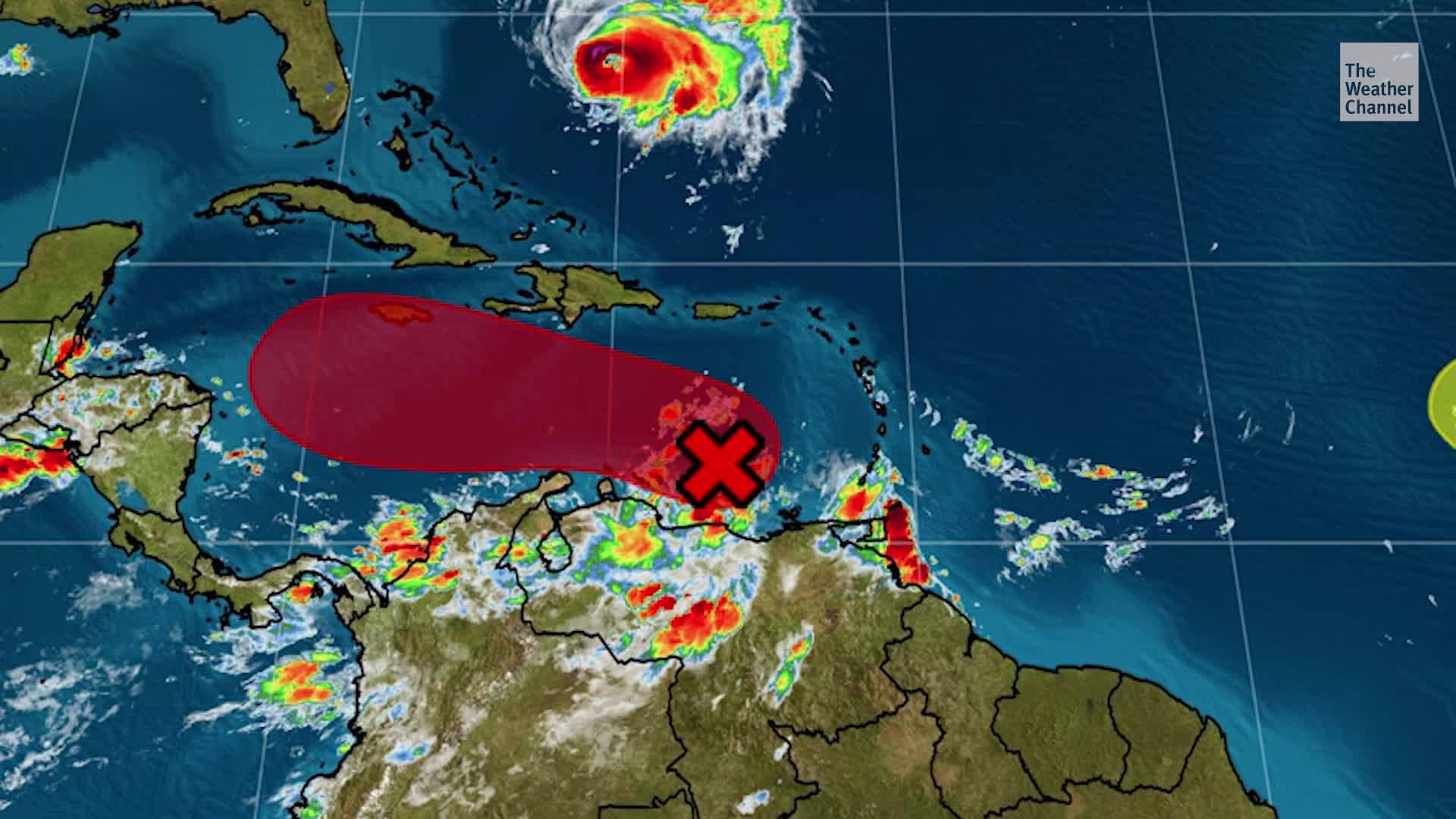 Disturbio 98L se intensifica en el Caribe - Videos de The Weather Channel