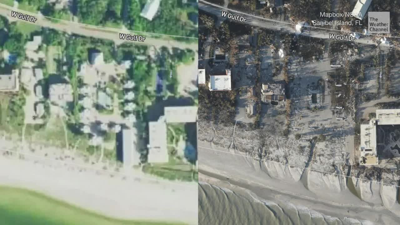Before And After Photos Show A Changed Coastline In Florida - Videos ...