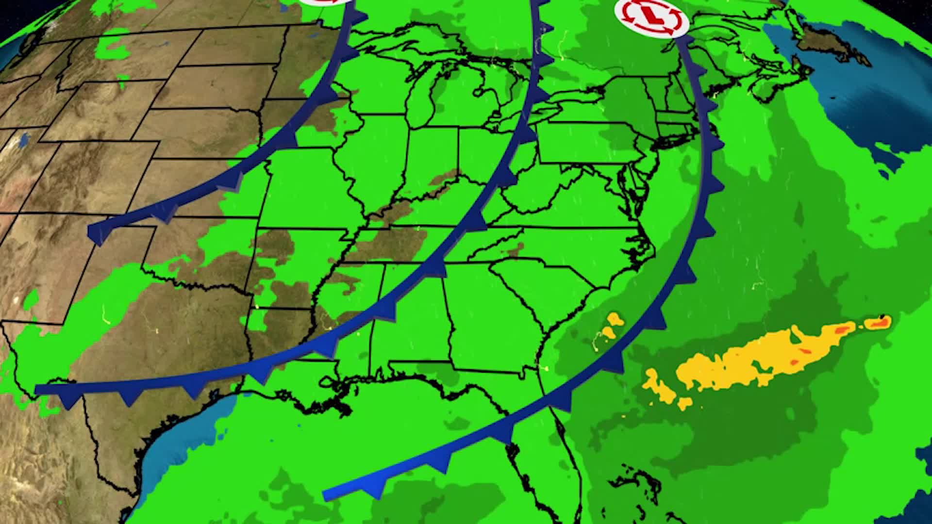 Cold Front Brings Storms Across Eastern Half Of U.S. This Week - Videos ...
