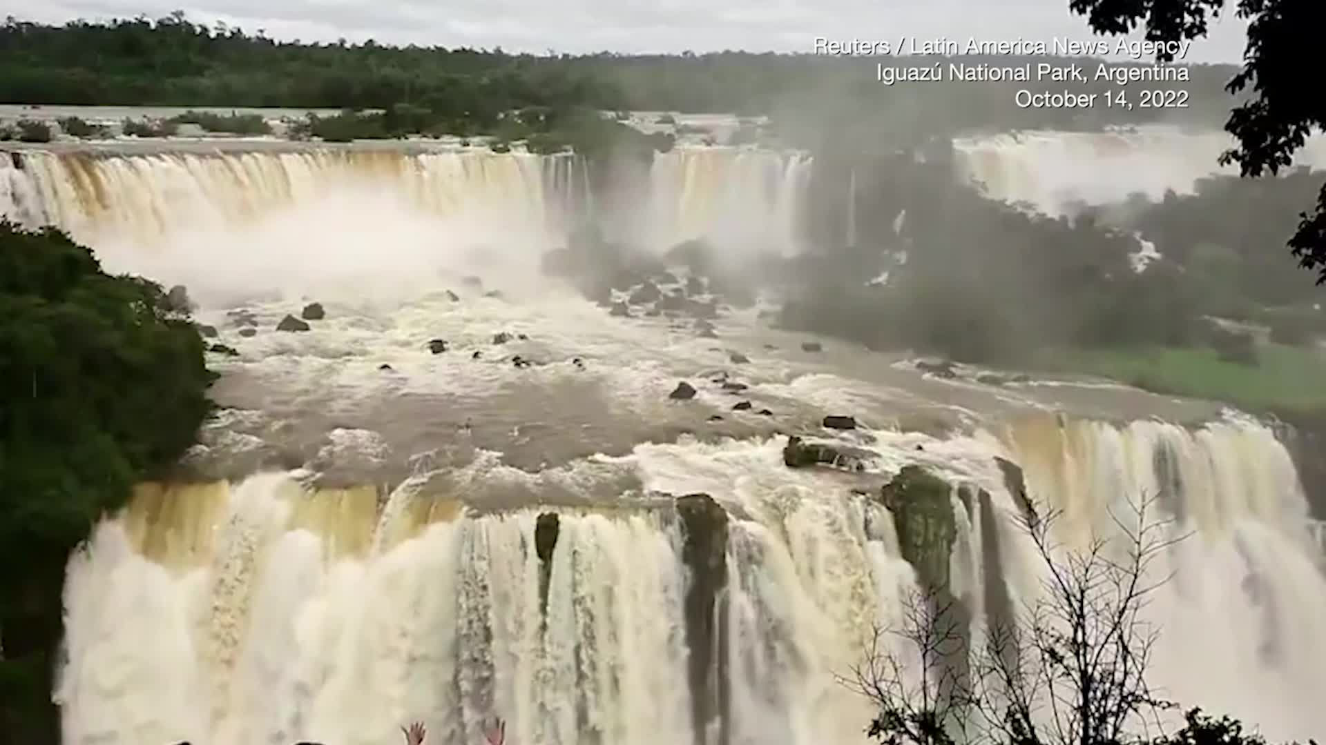 Waterfall Reaches Flow Ten Times Higher Than Normal - Videos from The ...