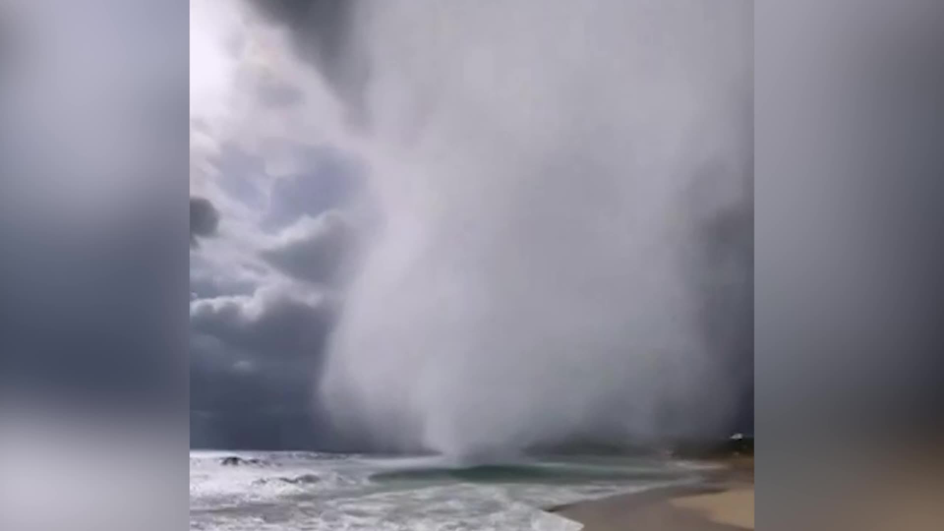Tornadic Waterspout Makes Its Way To Shore In Cyprus - Videos from The ...