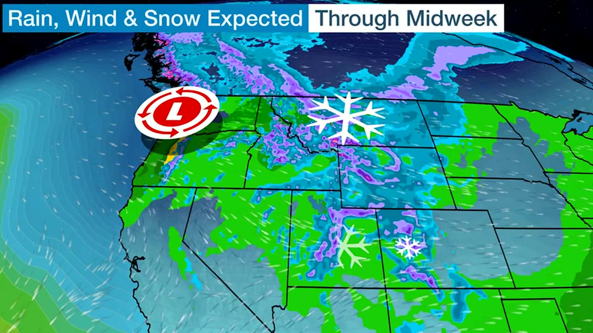 Sweeping Cold Front To Bring Much-Needed Rain, Snow To West - Videos ...