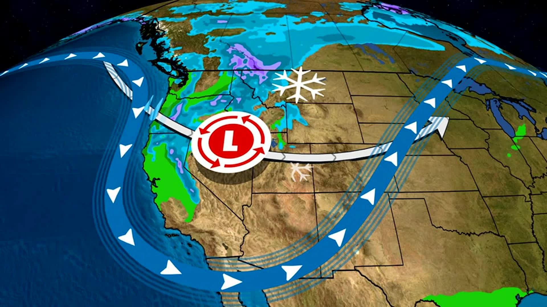 Active Pattern To Bring Rain, Snow To West - Videos from The Weather ...