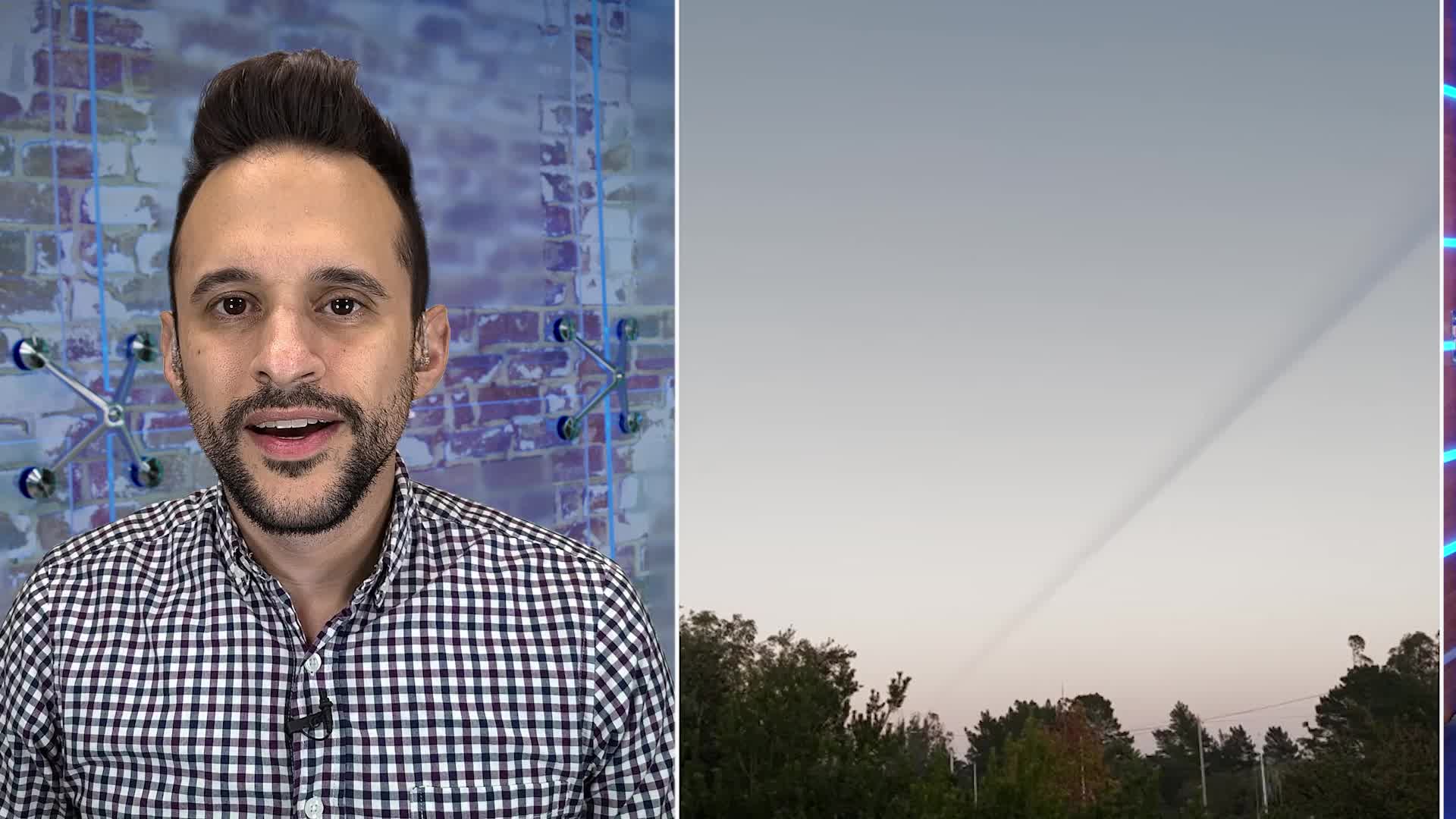 Rocket Creates Strange Scene Over CA - Videos from The Weather Channel