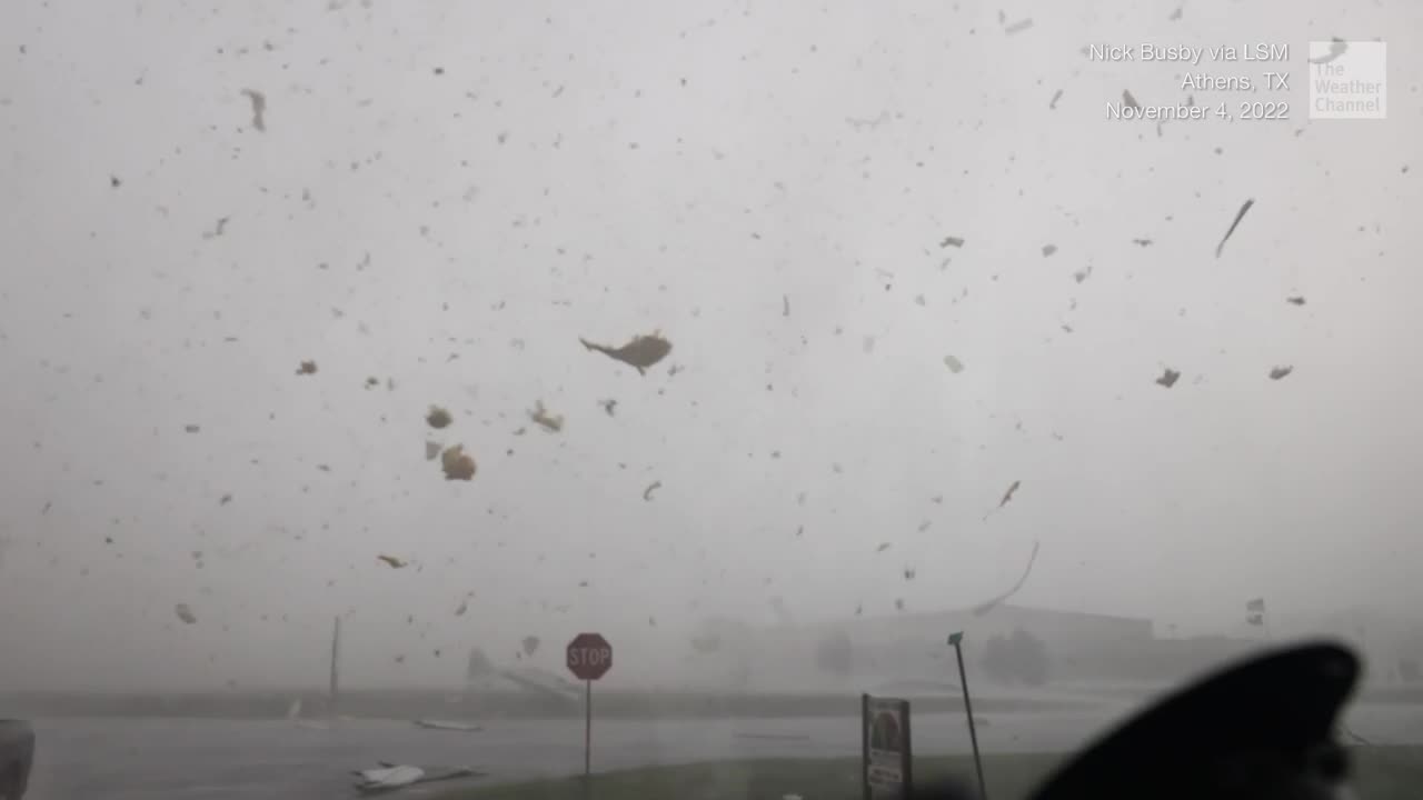 Building Ripped Apart By Tornado In Athens, Texas - Videos from The ...