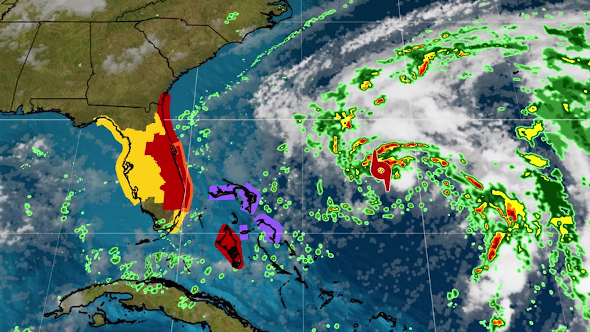 Tropical Storm Warning And Hurricane Watch For Florida - Videos from ...