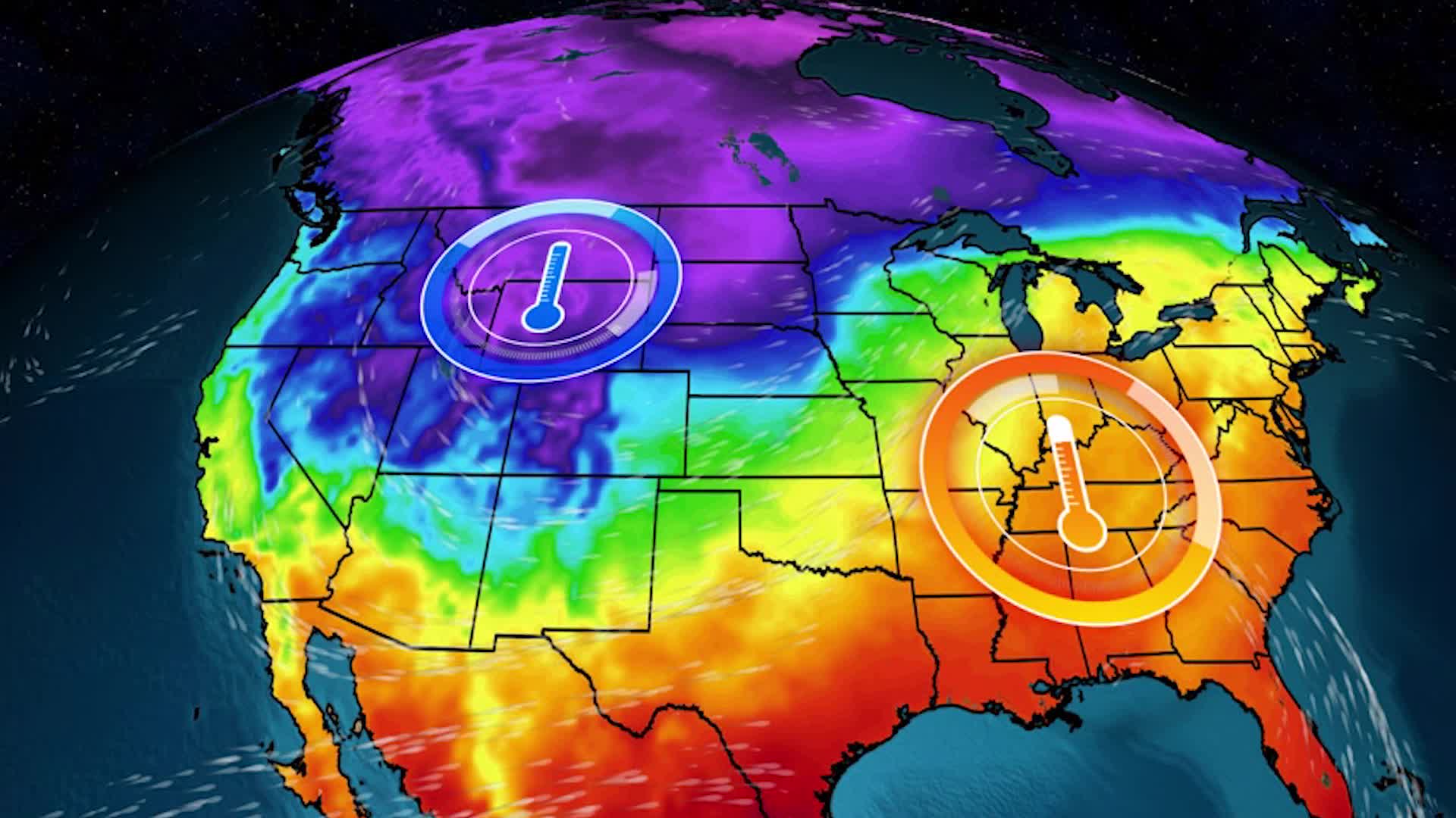 Big Temperature Change Flipping Cold To South, East - Videos from The ...