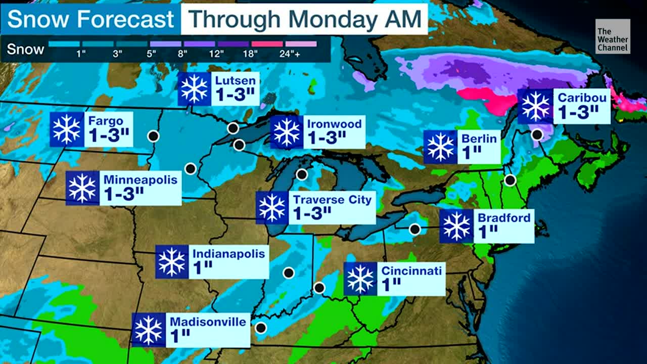 Winterlike Conditions To Persist In Some Places - Videos from The ...