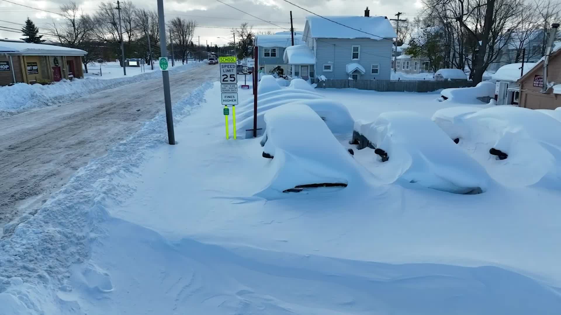 Roofs Collapsing, Residents Digging Out Of Historic Snow - Videos from ...
