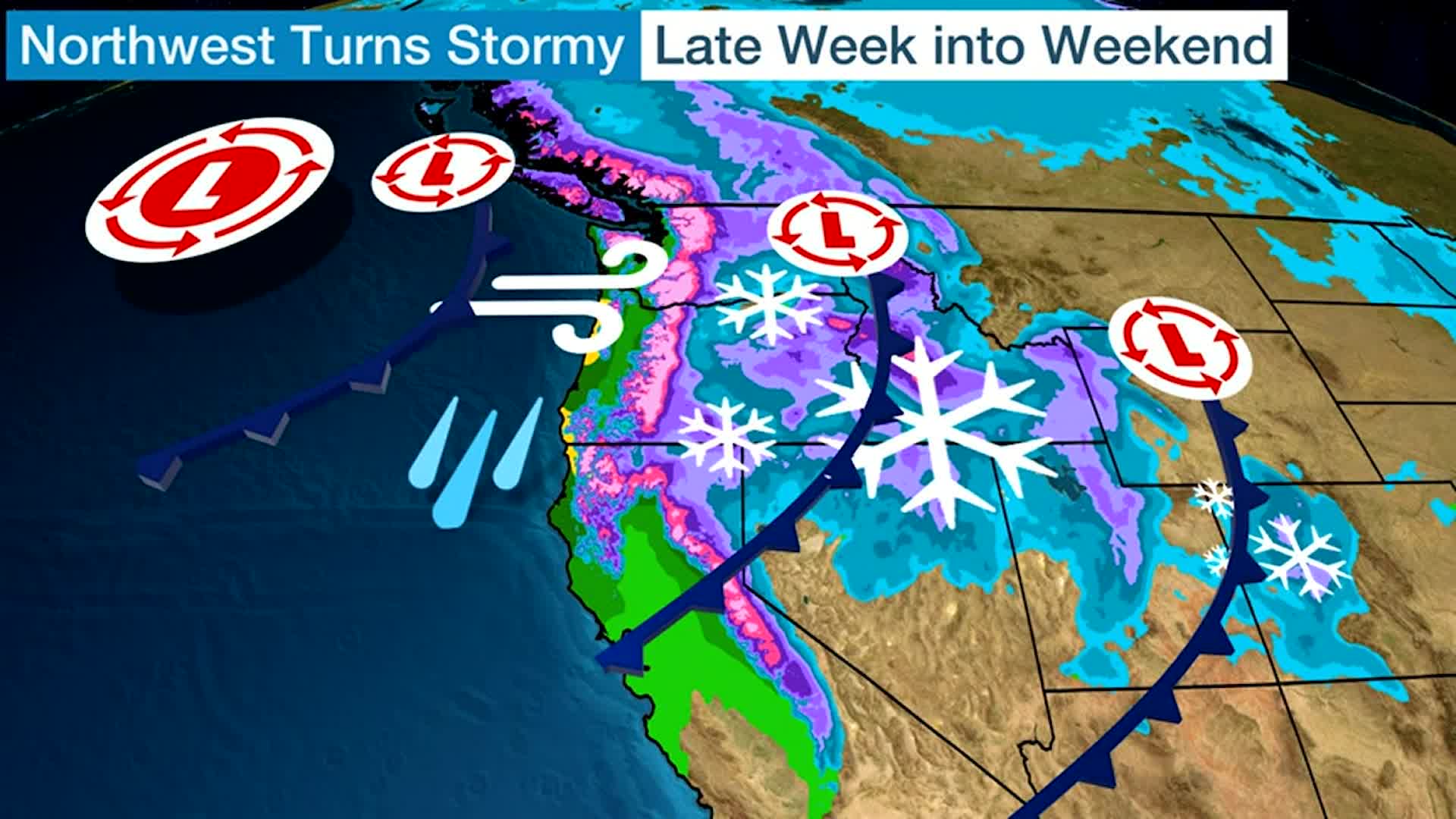 Late Week Snow System In Northwest - Videos from The Weather Channel
