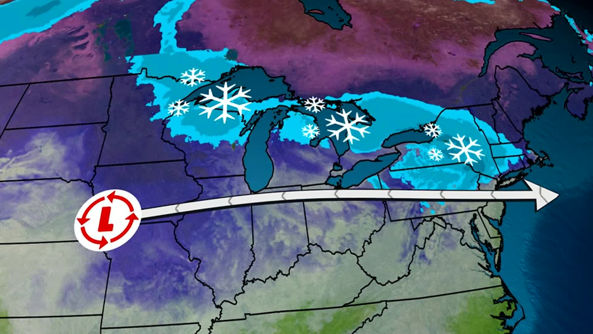 Swath Of Snow From Midwest to Northeast - Videos from The Weather Channel