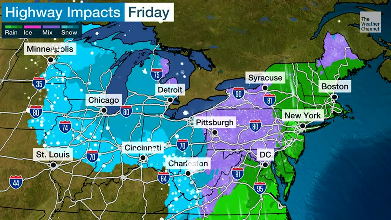 Multiple Dangers For Holiday Travelers - Videos from The Weather Channel