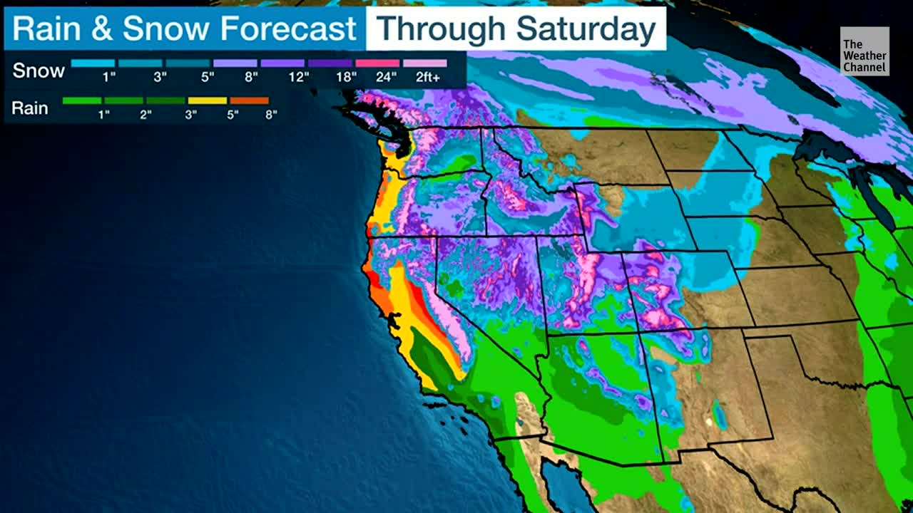 A Week Of Rain And Snow For The West - Videos from The Weather Channel