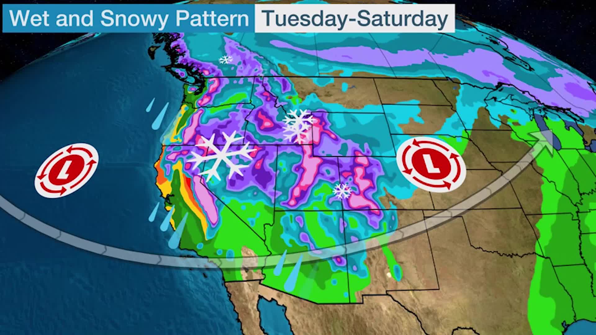 Rainy and Snowy Week Ahead In The West - Videos from The Weather Channel