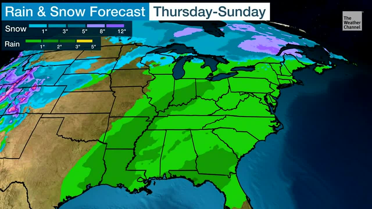 Turning Stormy And Wet In Central, Eastern U.S. Late-Week - Videos from ...