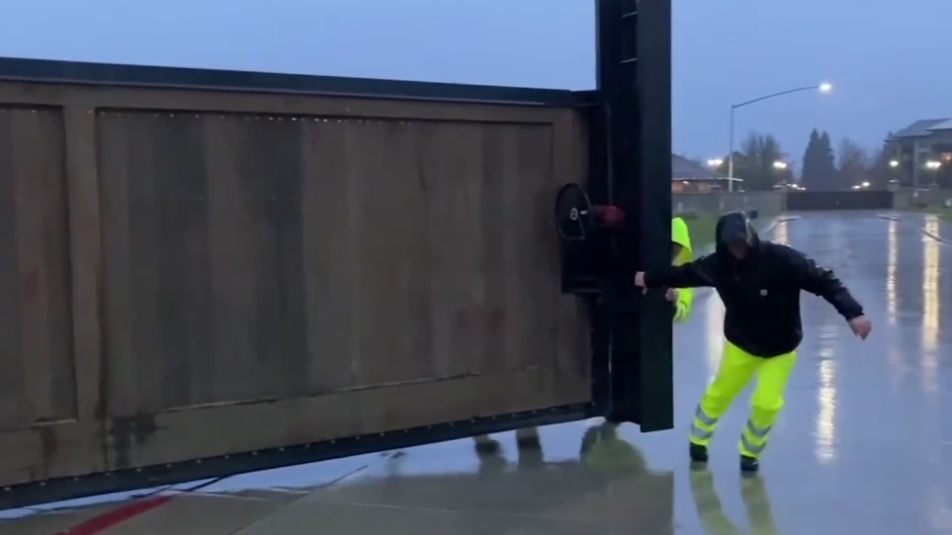 Napa, CA, Secures Flood Gates - Videos from The Weather Channel
